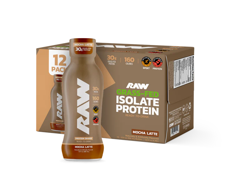 RAW CBUM Isolate Protein RTD 355ml Mocha Latte | Thrive Health & Nutrition