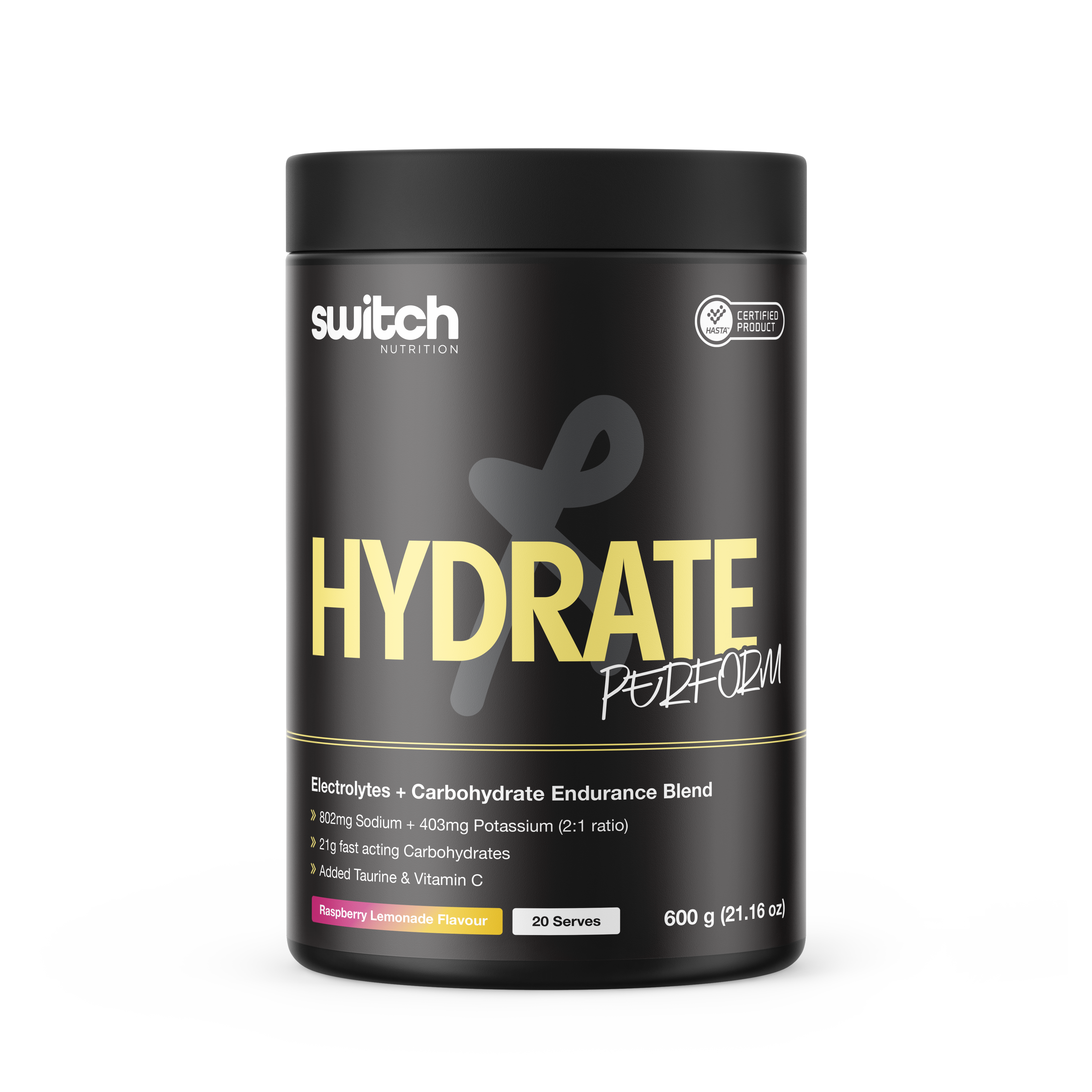 Switch Nutrition Hydrate Perform 20 Serves Raspberry Lemonade | Thrive ...