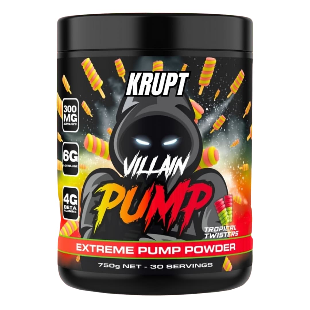 Krupt Villain Pump 750g Tropical Twisters | Thrive Health & Nutrition